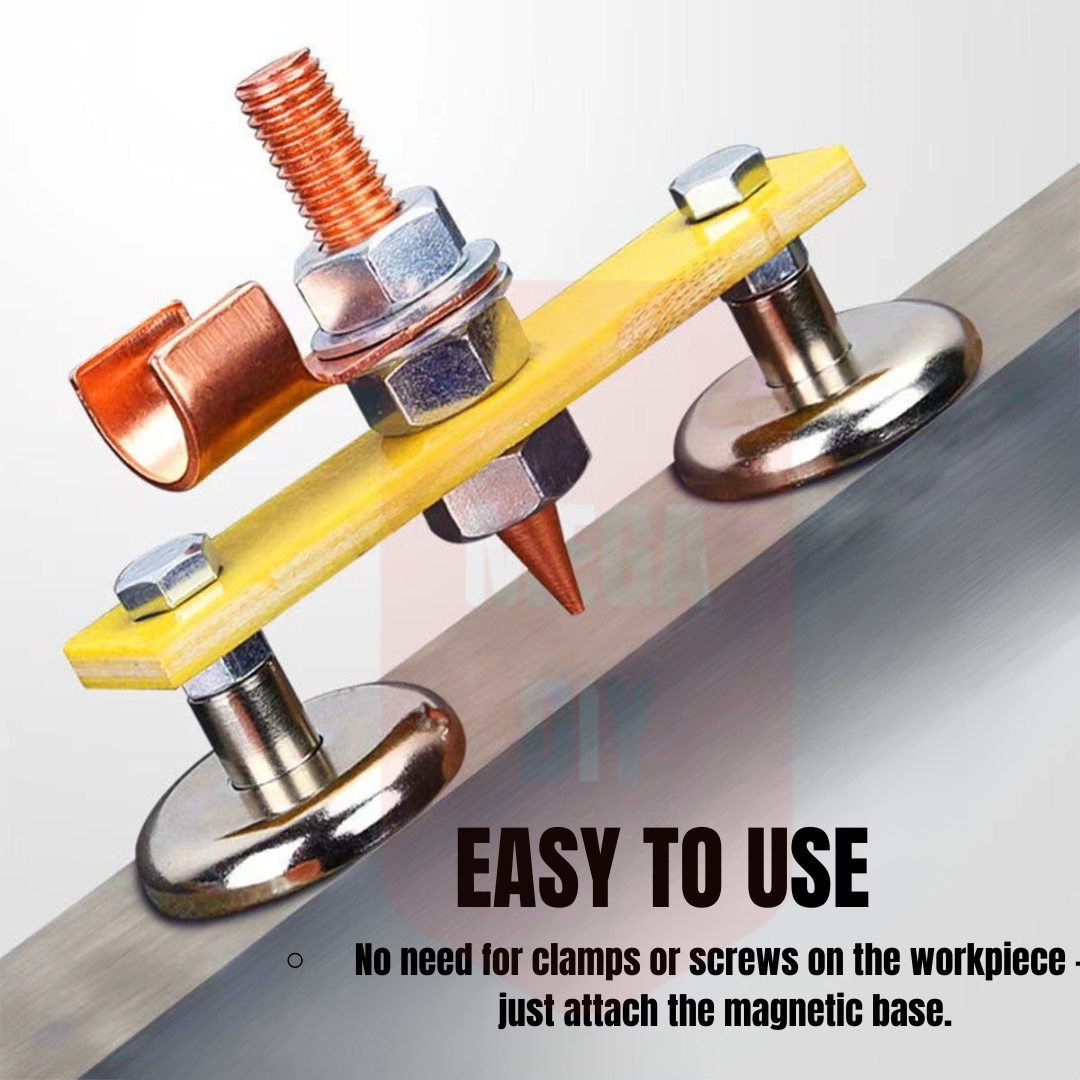 Magnetic Welding Ground Connector SINGLE / DOUBLE Welding Head Welding ...