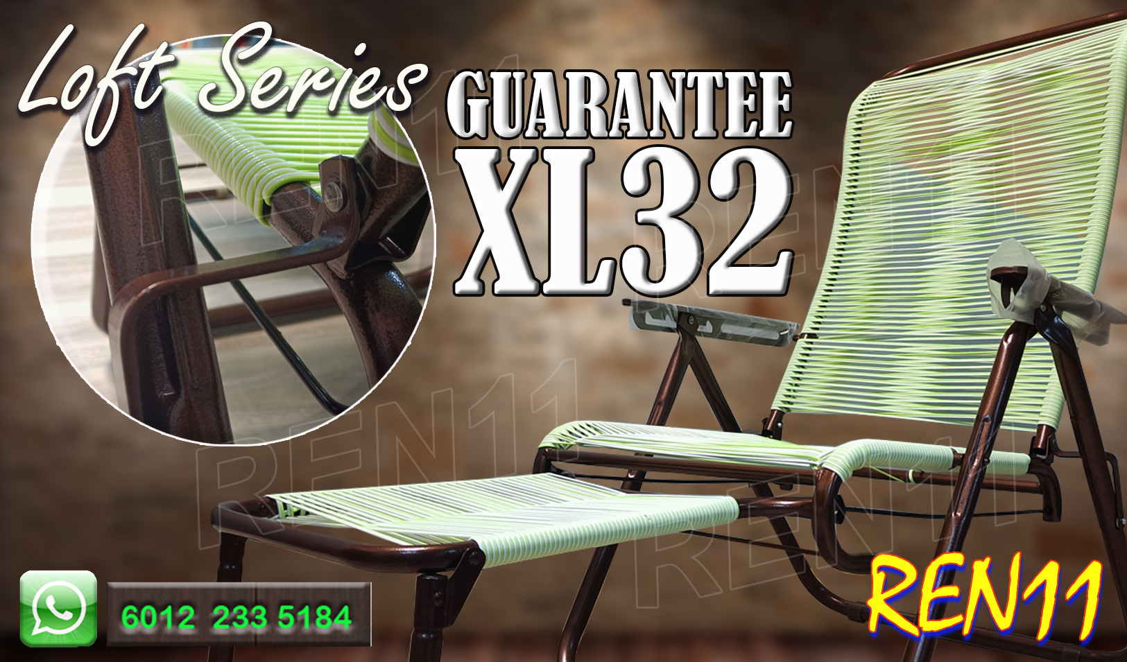🔥Guarantee XL 32 🔥- 3V Original Lazy Chair PVC Round String Lazy chair ...