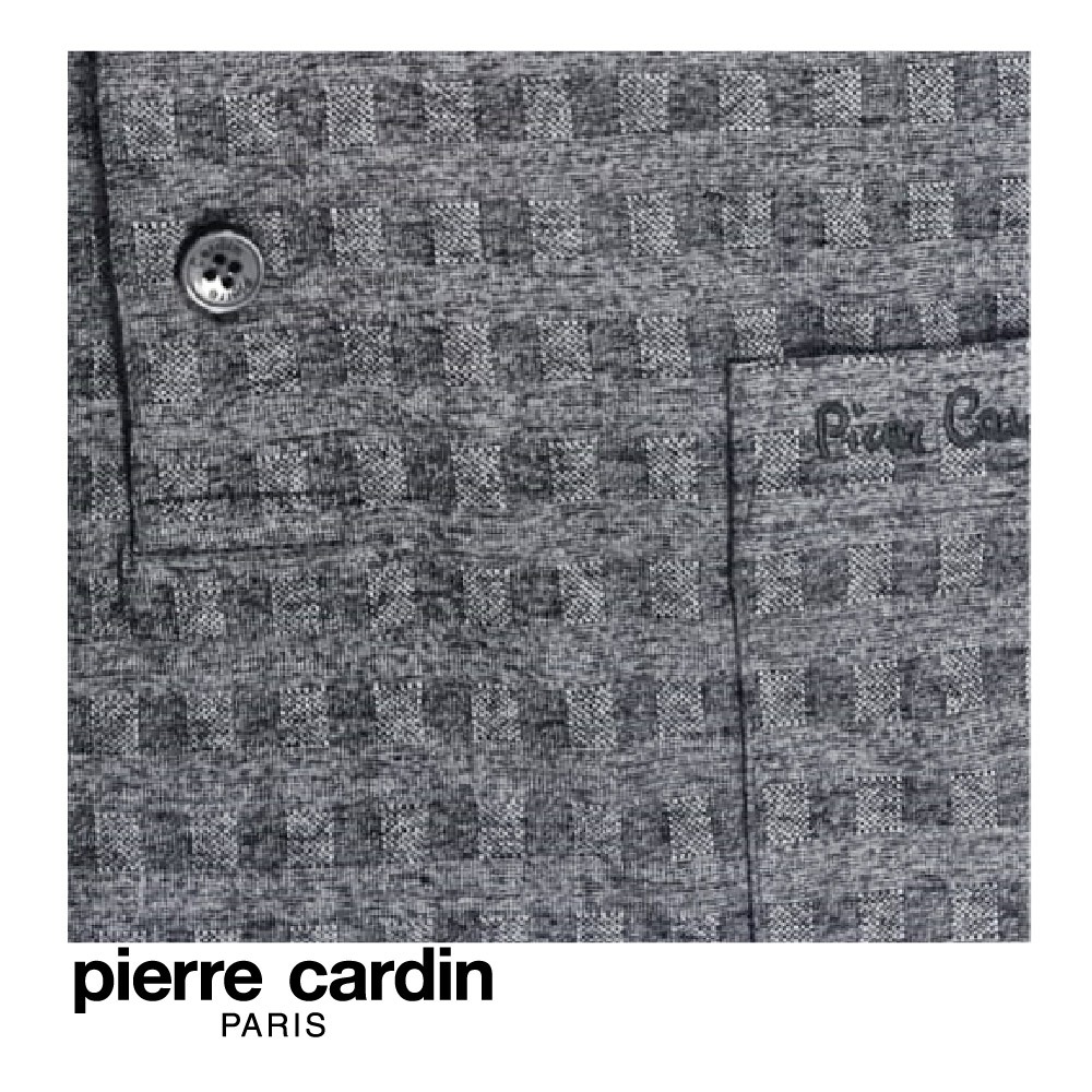 Pierre Cardin Mens Short Sleeve Jacquard Polo Tee With Pocket (Modern ...