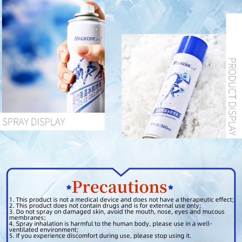 Cold spray - Sports Cold Spray sports injury relief spray, pain relief ...