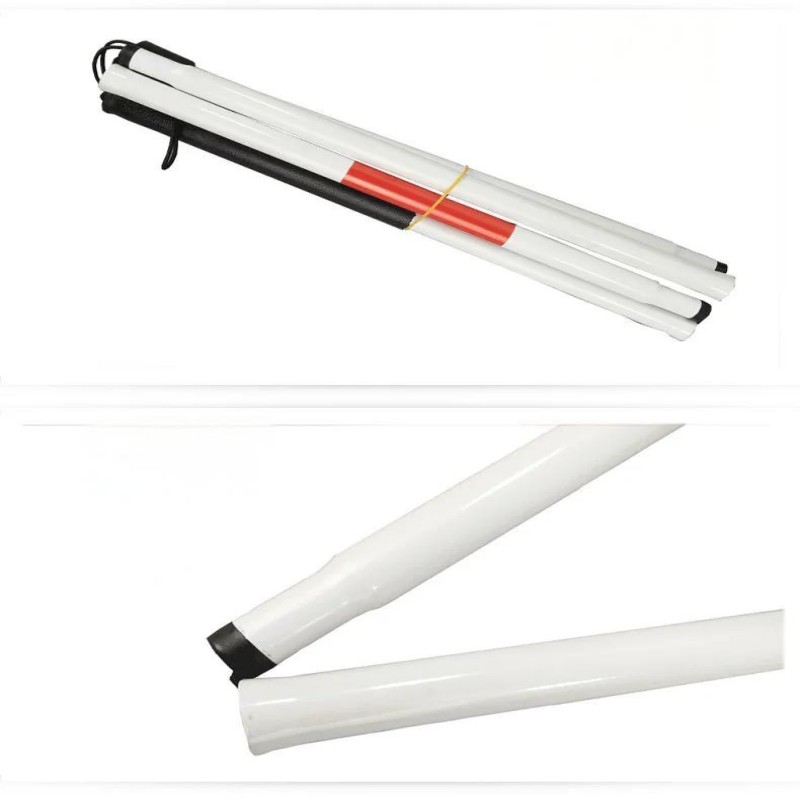 125cm Foldable Blind Cane Aluminum Collapsible Guide Stick | Shopee ...
