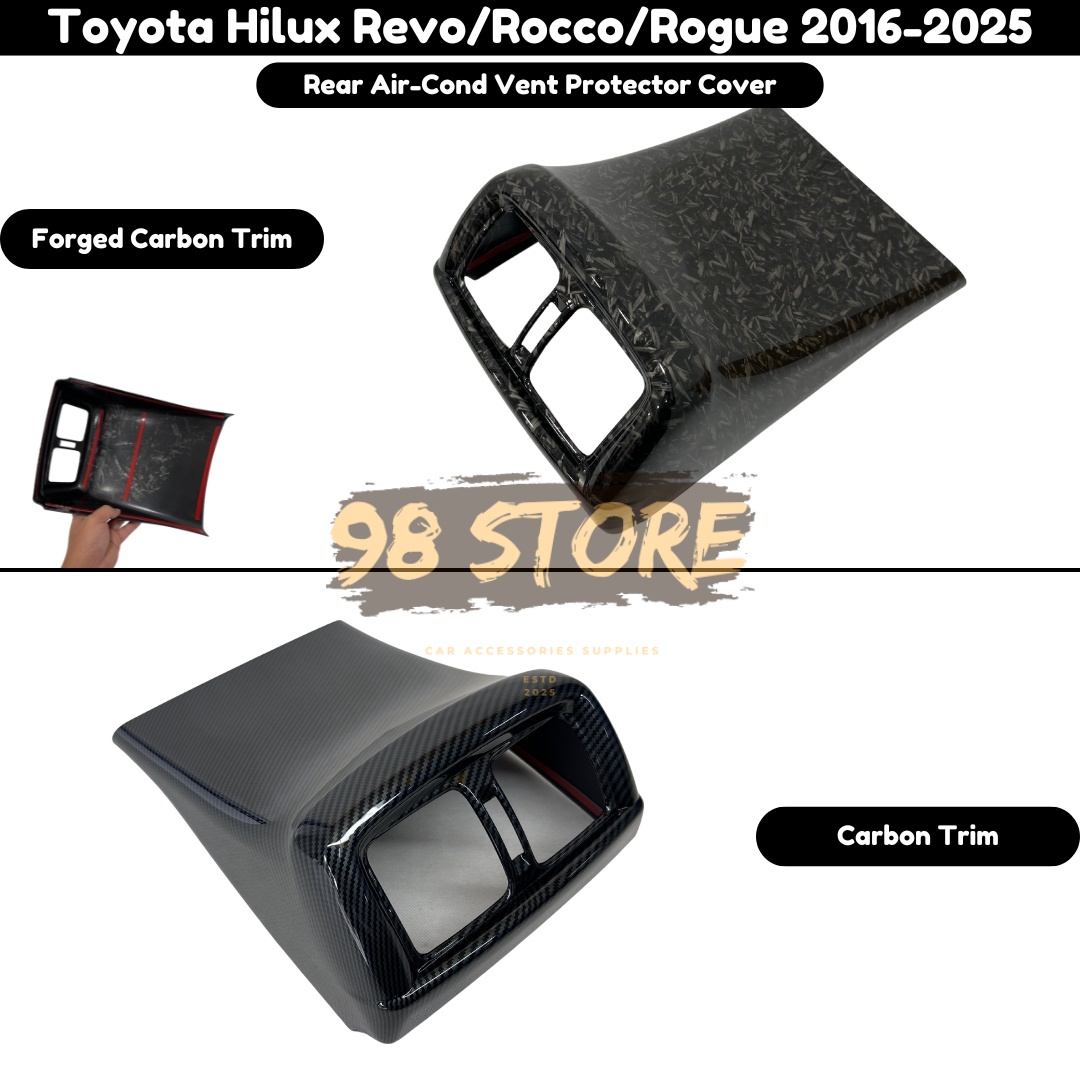 TOYOTA HILUX REVO/ROCCO/ROGUE 2015-2025 FORGED CARBON TRIM&CARBON TRIM ...