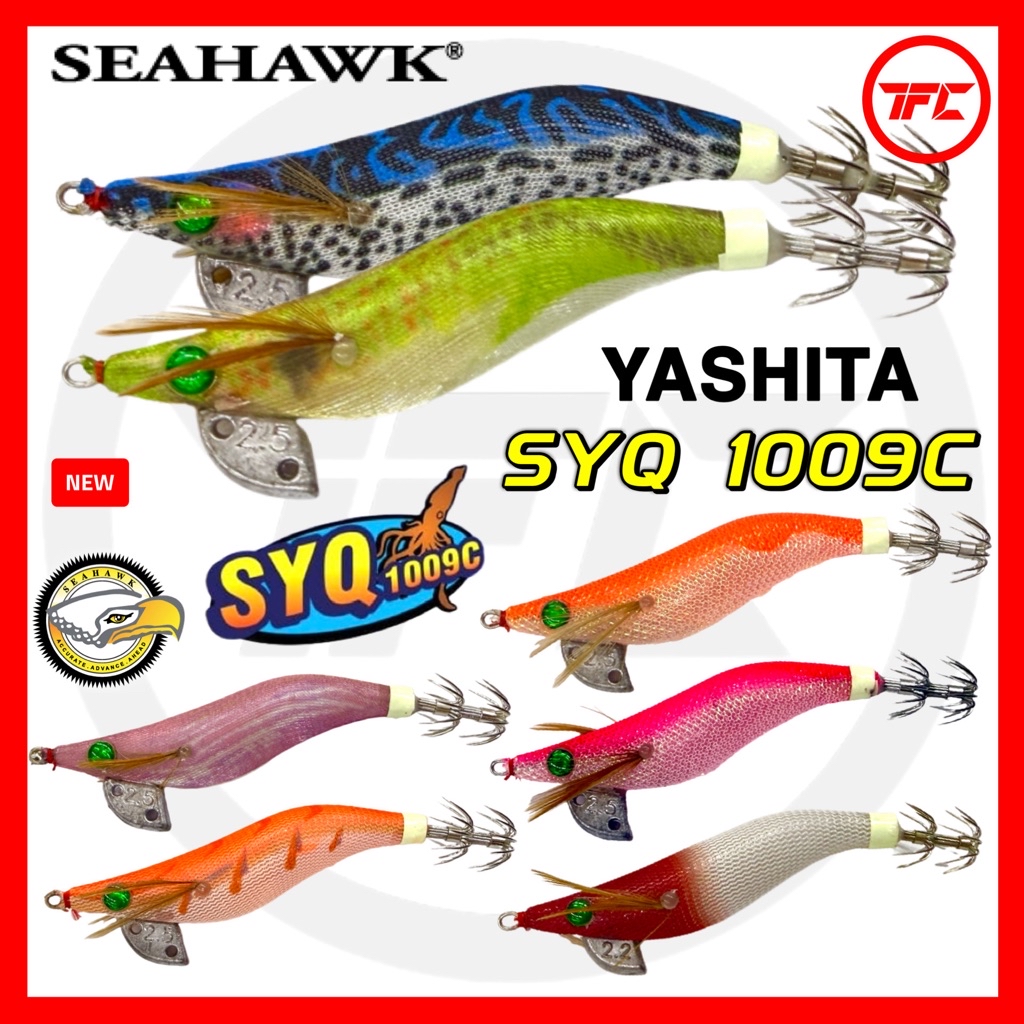 SEAHAWK YASHITA SYQ 1009C 2.2 2.5 3.0 Squid Jig Lure Candat Sotong ...