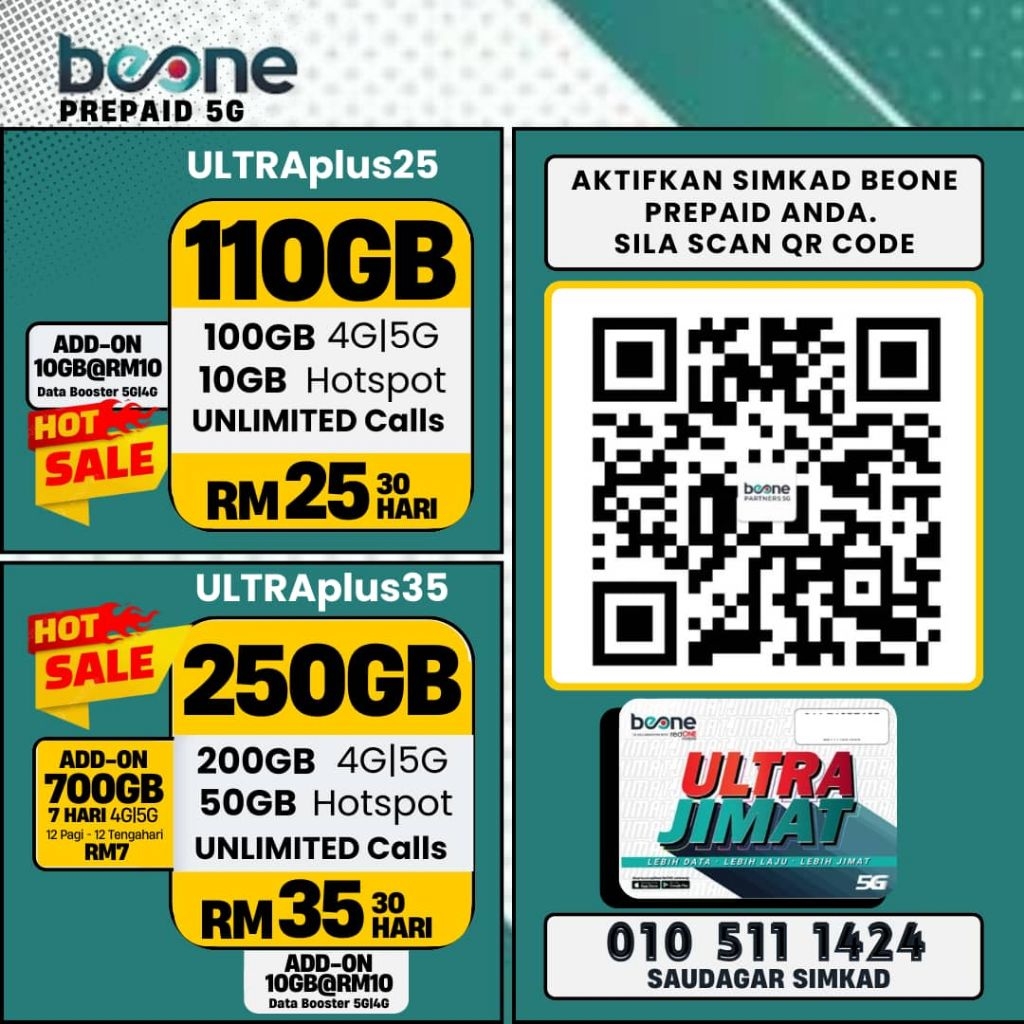 Simkad Beone Prepaid 4G/5G | Unlimited Speed | high Speed Data | Shopee ...