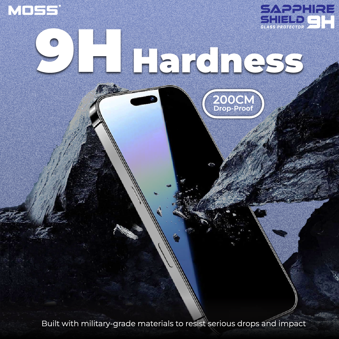 MOSS AR Sapphire Shield 9H Anti-Reflection Glass Screen Protector with ...
