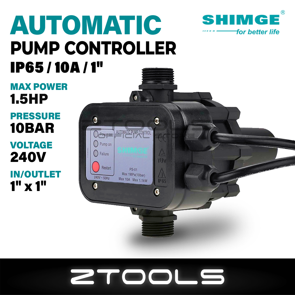 POTENZA PC-10 Automatic Water Pump Pressure Controller 1.5HP 3HP LEO ...