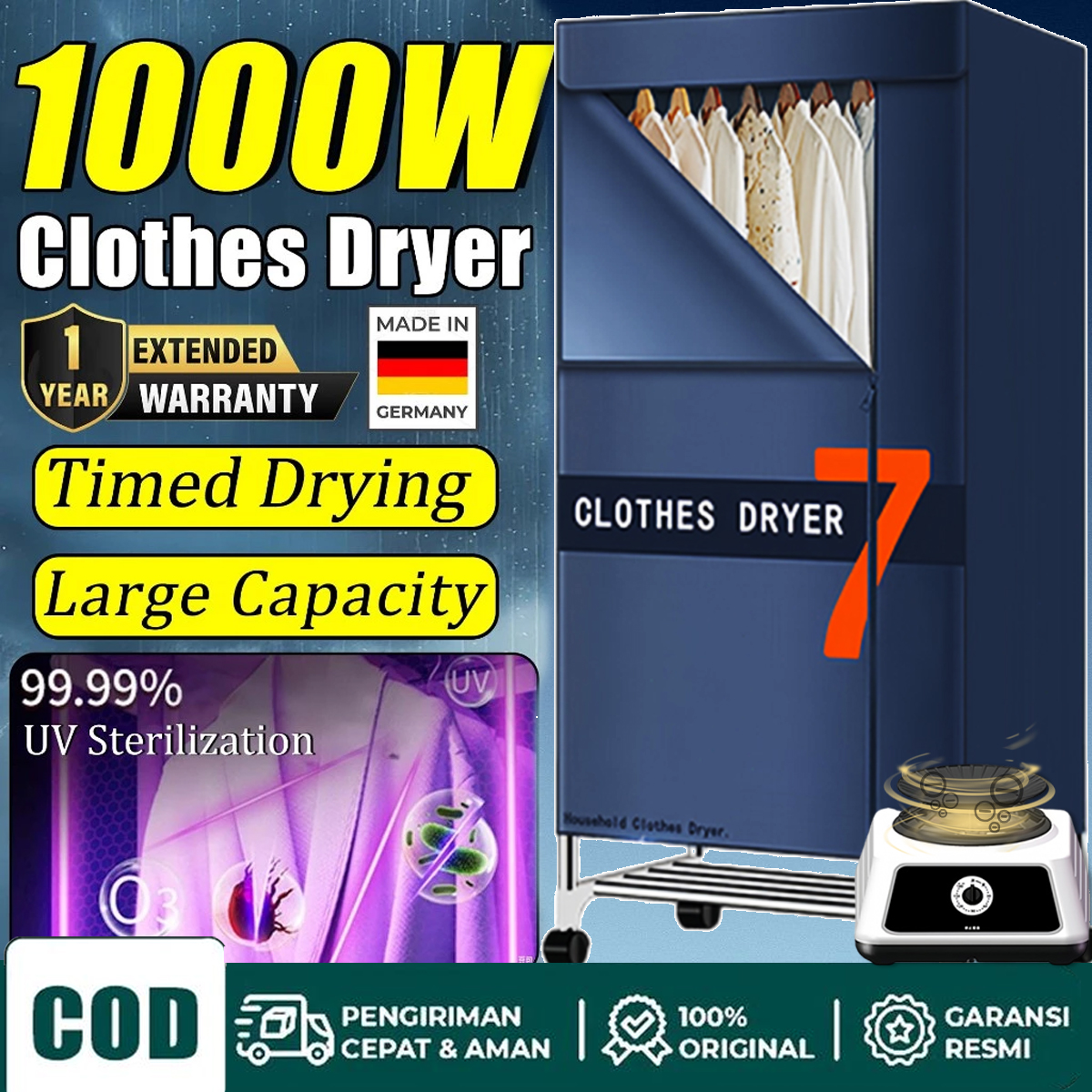 Clothes Dryer Multifunctional Clothes Dryer heating fan Household ...