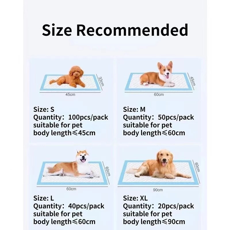 Wee Wee Pad Pet diaper Puppy Pet Training pad training Mat Pee pad Wee ...