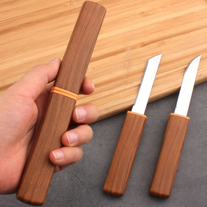 Compact Dual-Sided Stainless Steel Knife Mini Fruit Blade 2 In 1 ...
