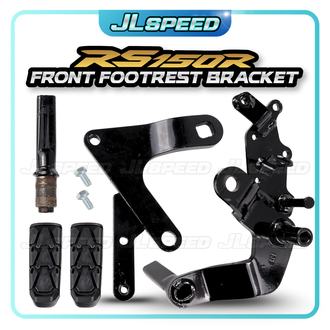RS150 / RS150R Front Footrest Bar Bracket Foot Rest Step Depan Besi ...