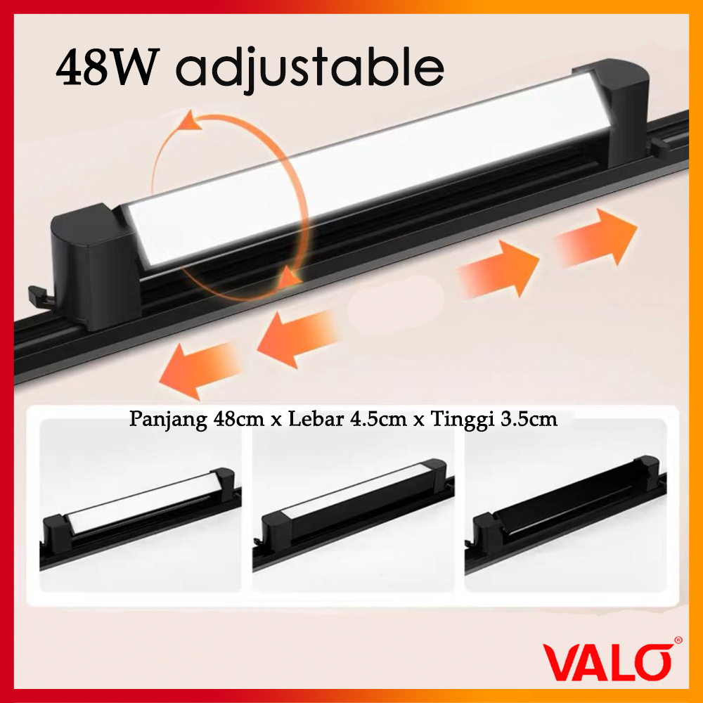 Lampu Linear track light 18w 48w for living room lampu panjang led ...