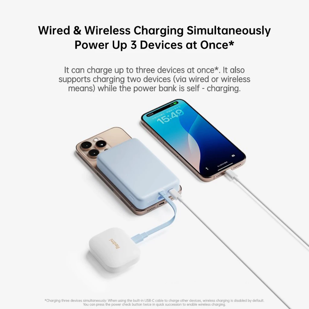 Xiaomi CCC Certification PowerBank Built-in Cable 10000mAh 33W MAX With ...