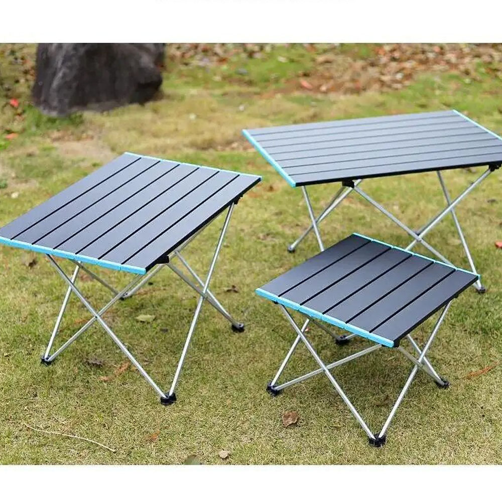 UtanKing™ Foldable Camping Table Aluminium Egg Roll BBQ Beach Picnic ...