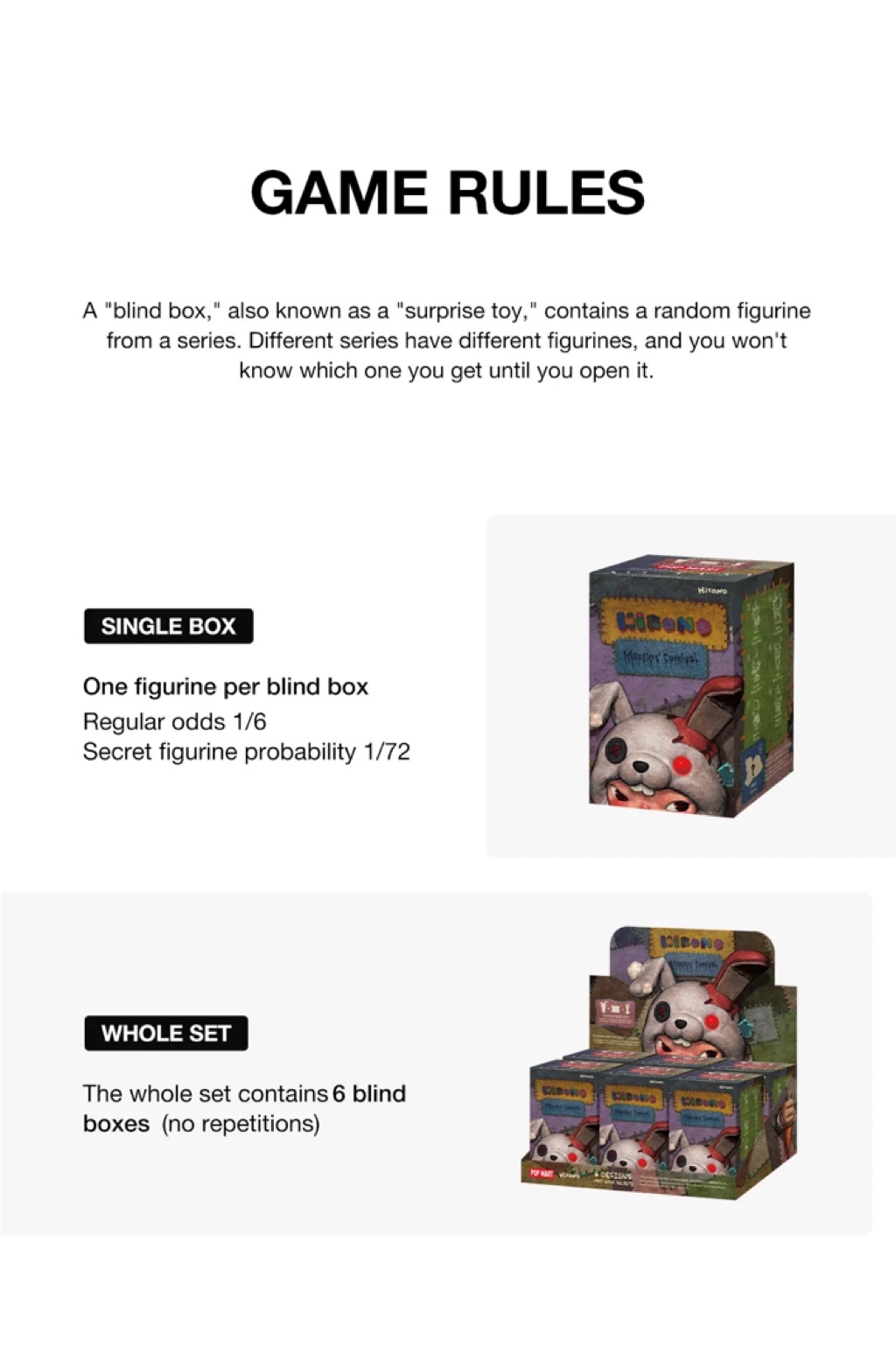 Popmart Official [READY STOCK] Hirono Monsters' Carnival Series Figures ...