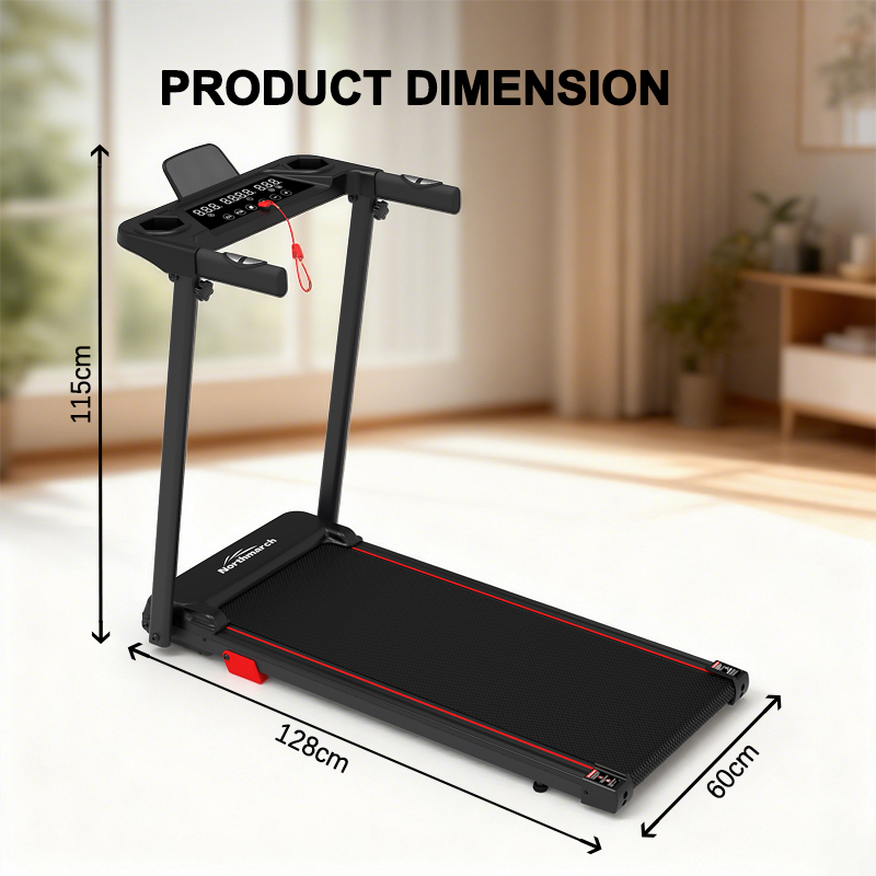 16KM Walking Treadmill Handle Ultra Thin Gym Equipment Multifunctional ...