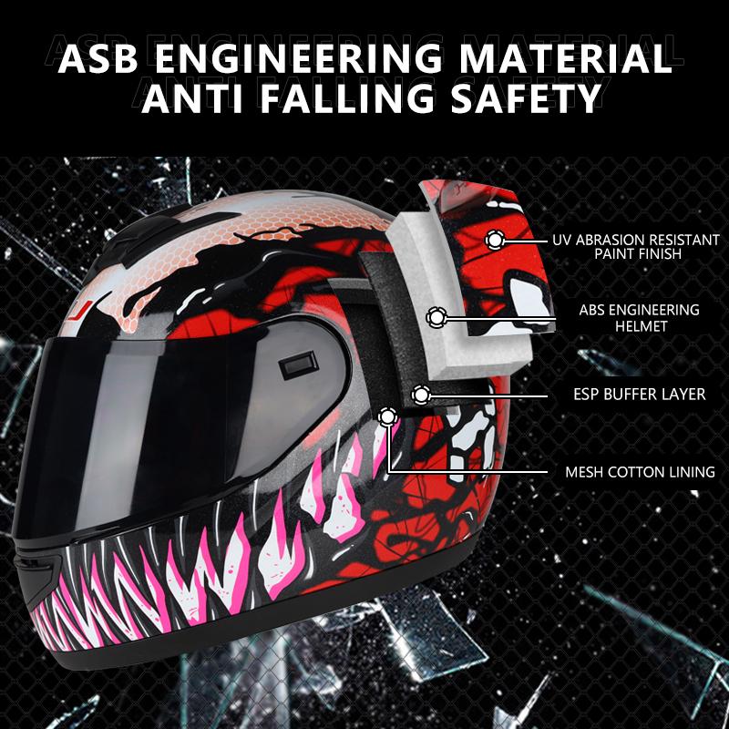 HNJ Helmet Motor Full Face Murah 100% Original Safety Sun Protection ...