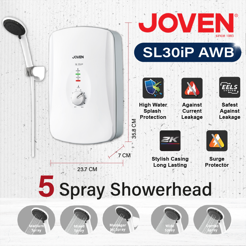 JOVEN DC PUMP Water heater Instant INVERTER Hot Shower Innovative ...