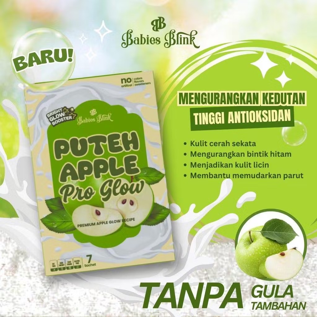 [NEW BOOSTER!] PUTEH APPLE PRO GLOW BY BABIES BLINK - 50,000Mg Gluta ...