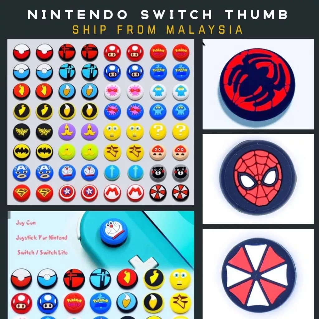 🇲🇾READYSTOCK🇲🇾 NINTENDO SWITCH THUMB GRIP SWITCH 2 OLED LITE JOY CON ...