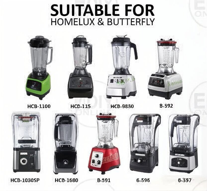 OEM Commercial Blender Jug for Homelux HCB-1500 Butterfly B-591/B-592-B ...