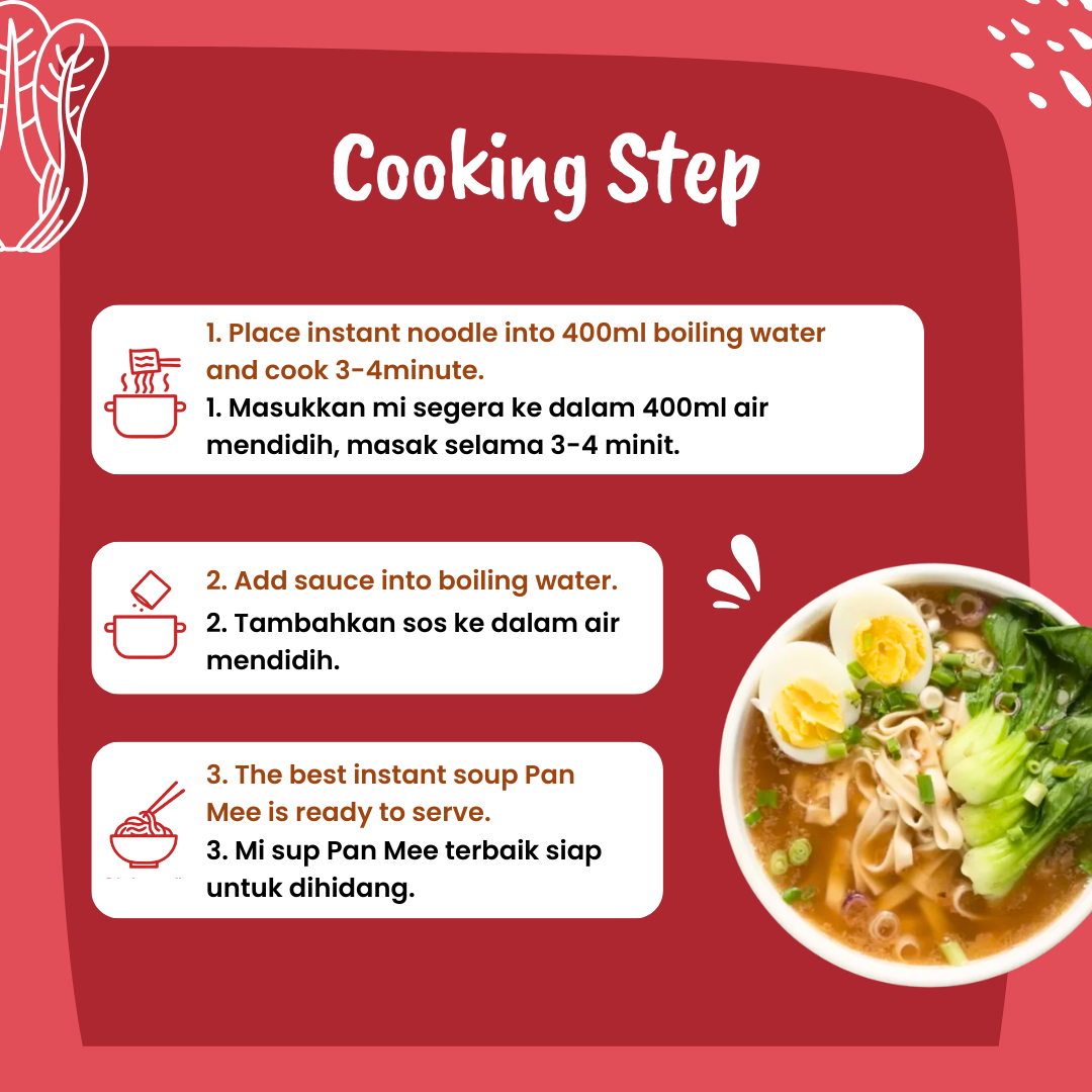 Teo Soon Soup Pan Mee Thin Mee -Buatan Malaysia [SOUP VERSION] | Shopee ...