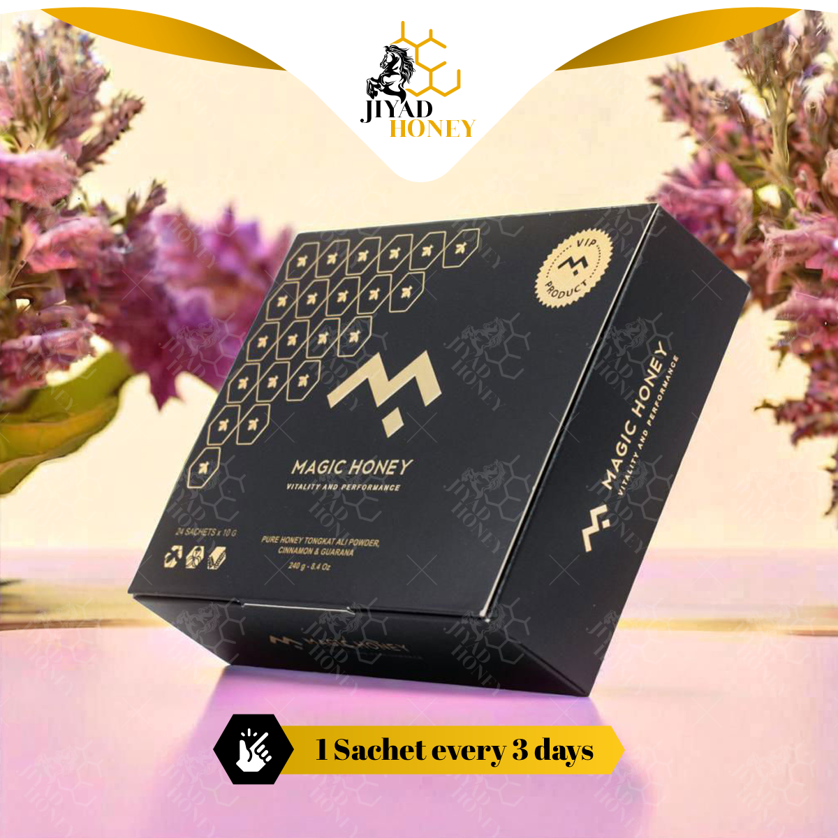 Magic Honey Vital Honey USA 24 Sachets x 10g– Natural Energy & Stamina ...