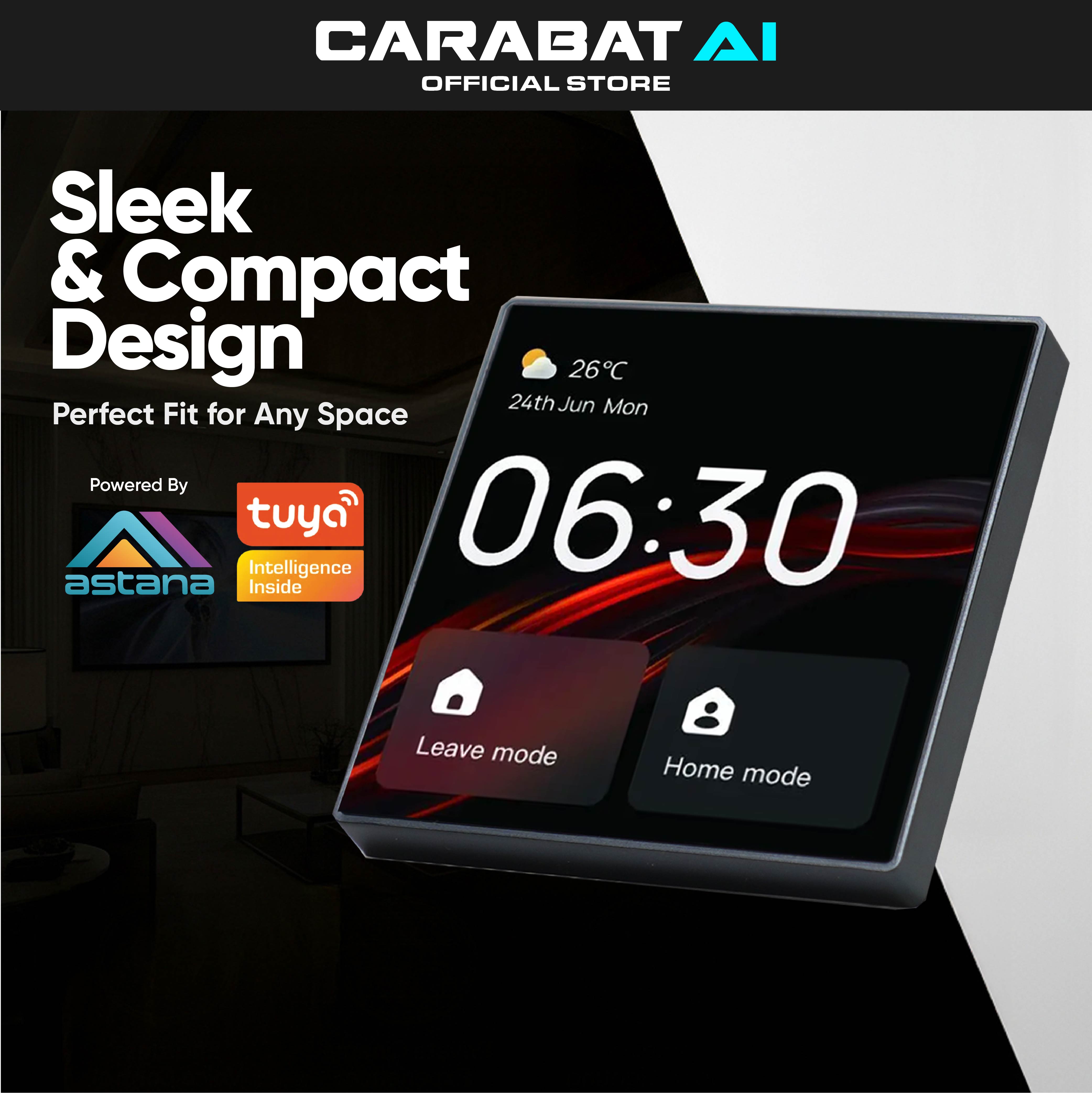 Carabat Touch Screen Control Panel 4 Inch | Smart Home Control Hub ...
