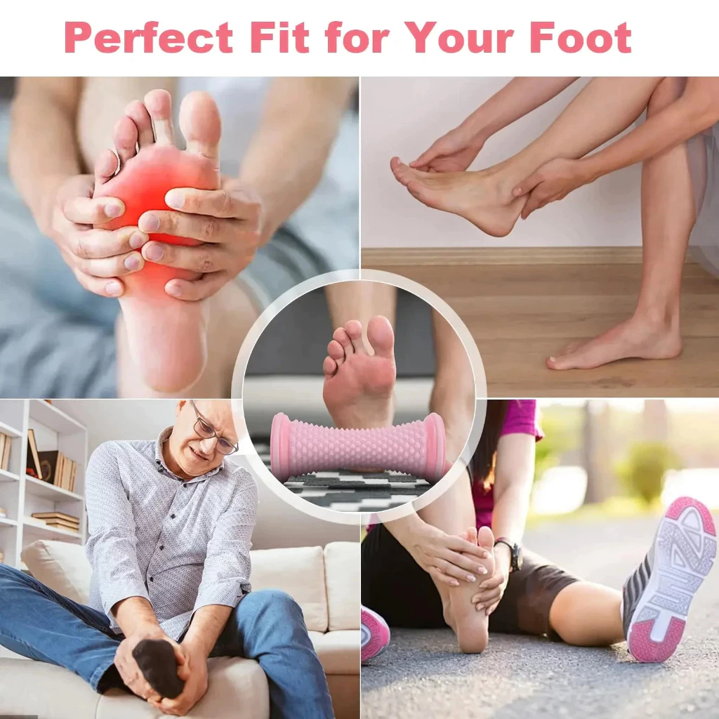 New Foot Massage Roller Yoga Massage Ball Plantar Fascia Roller Muscle ...