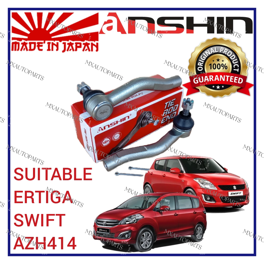 ORIGINAL ANSHIN JAPAN TIE ROD END PROTON ERTIGA SUZUKI SWIFT 1.4 AZH414 ...