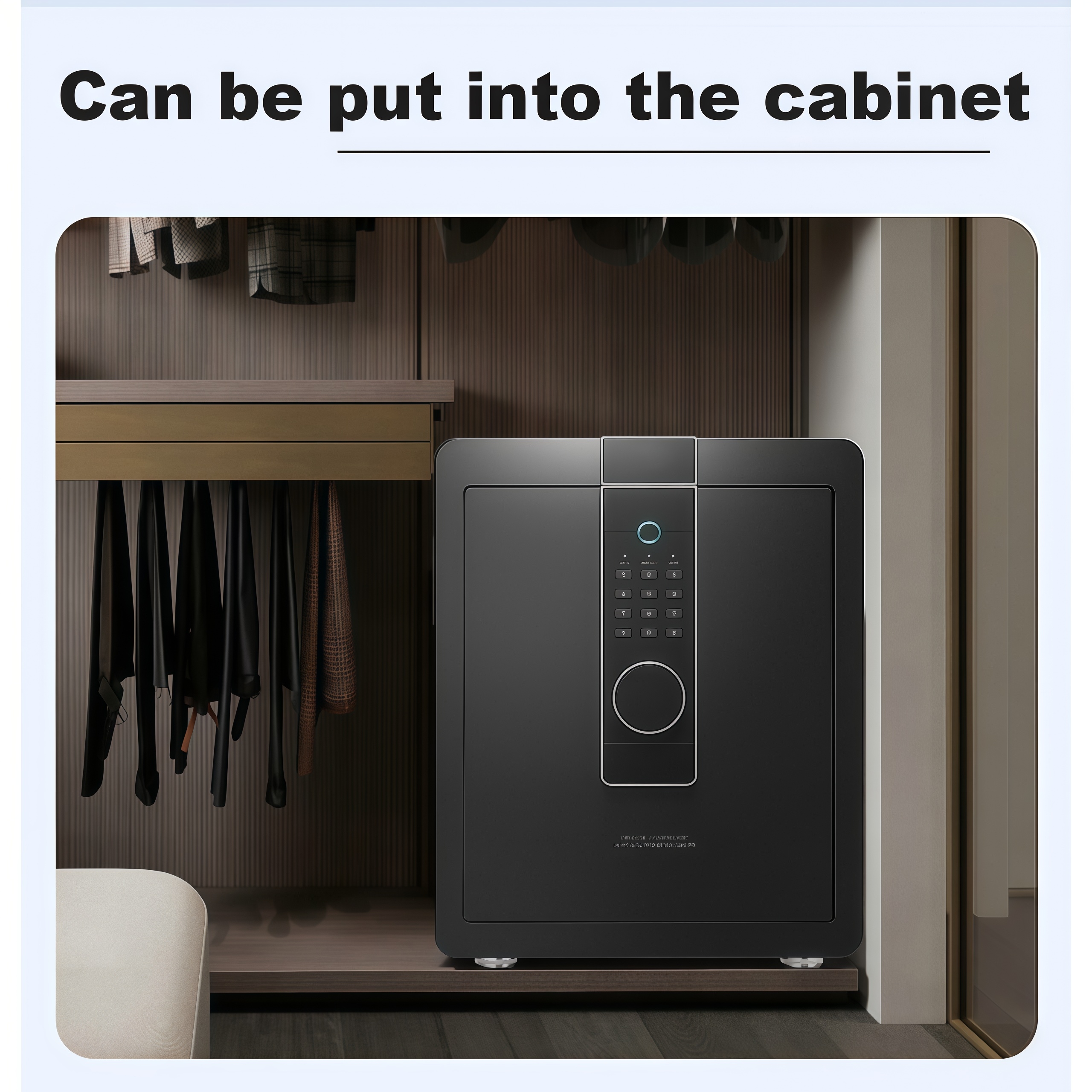 Fingerprint Password Safe Box 45CM Safe Home Office Safe All-Steel Safe ...