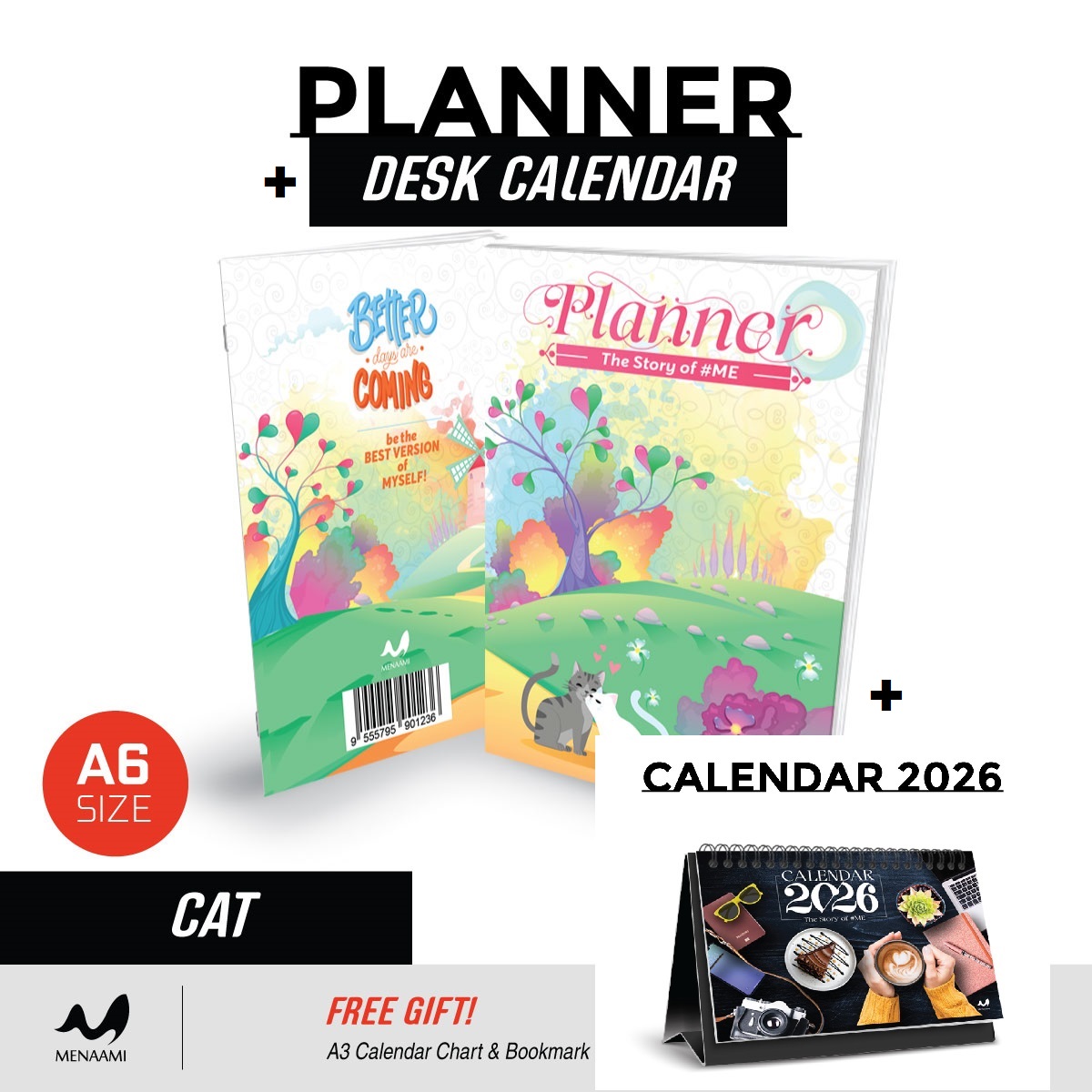 [ PLANNER BOOK ] 2026 KUCING Diary Calendar Daily To Do List Journal ...