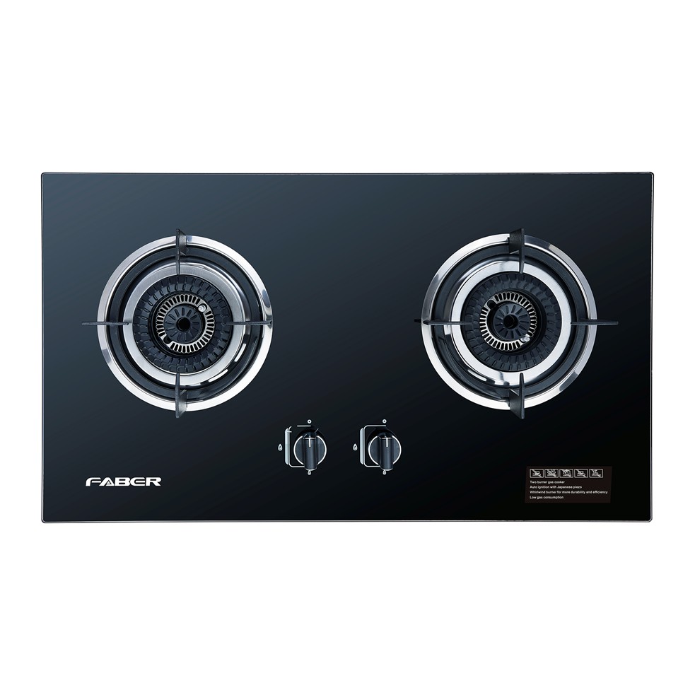 FABER 2BURNER GLASS GAS COOKER LAVIN 2B/76BK | Shopee Malaysia