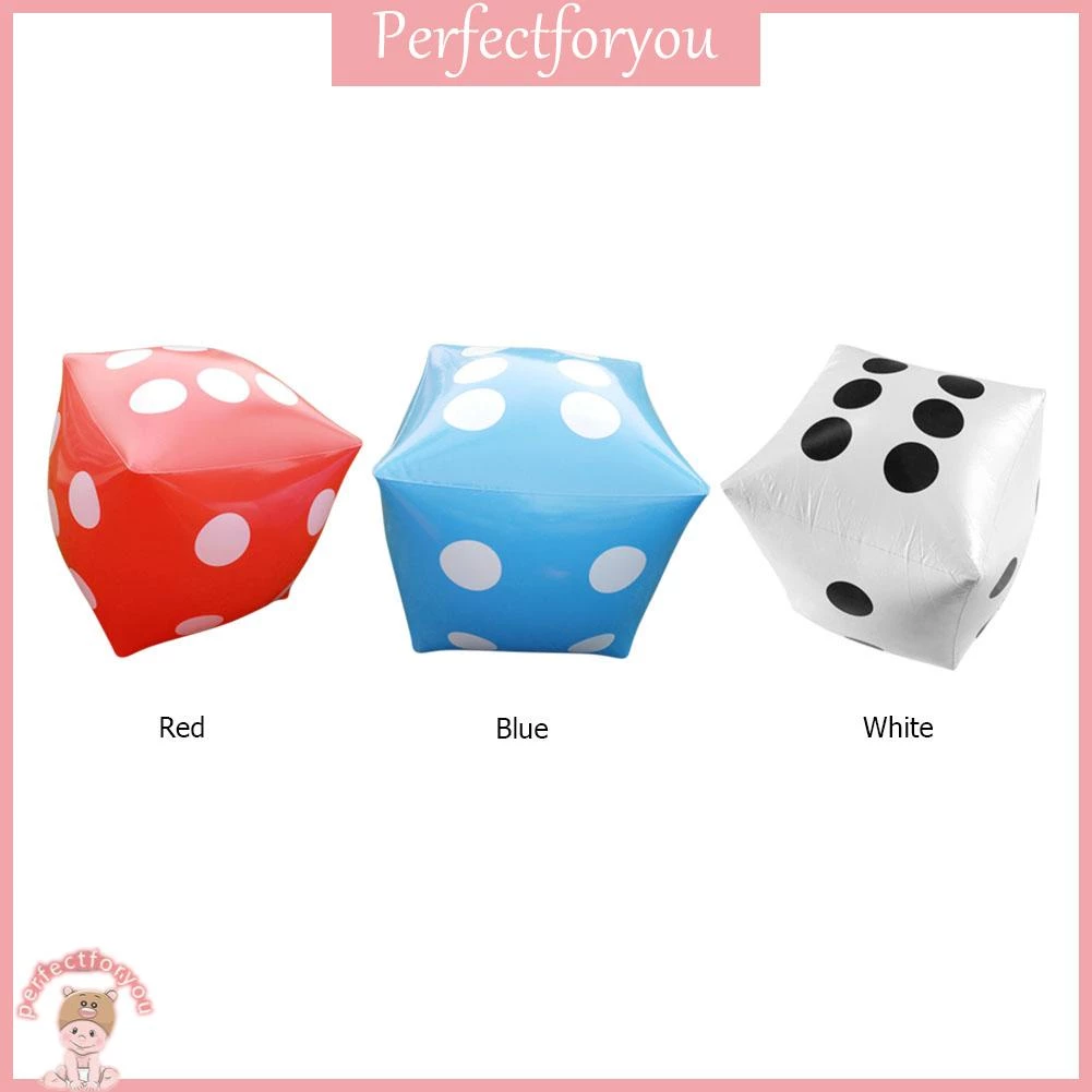 Inflatable Dice Toy – Blow-Up Pool Party Game, Indoor & Outdoor Fun ...