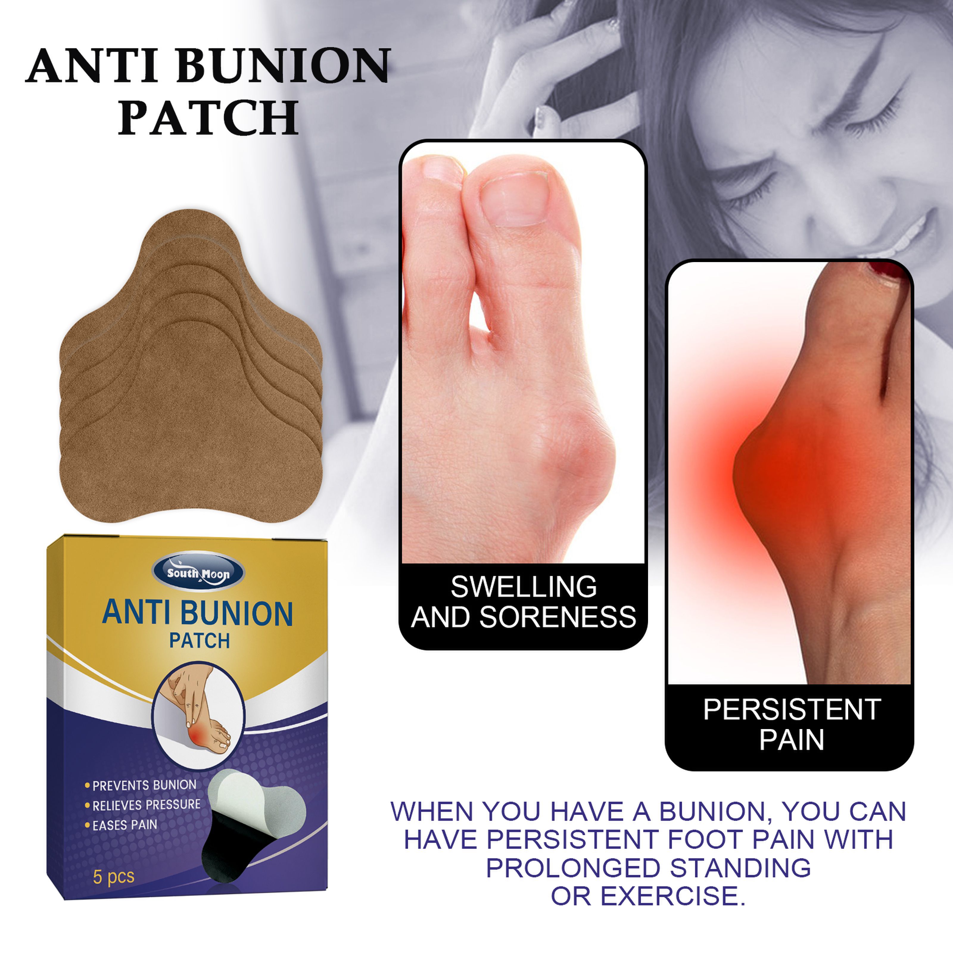 Anti Bunion Patch Finger Bunion Patch Correcting foot swelling and pain ...