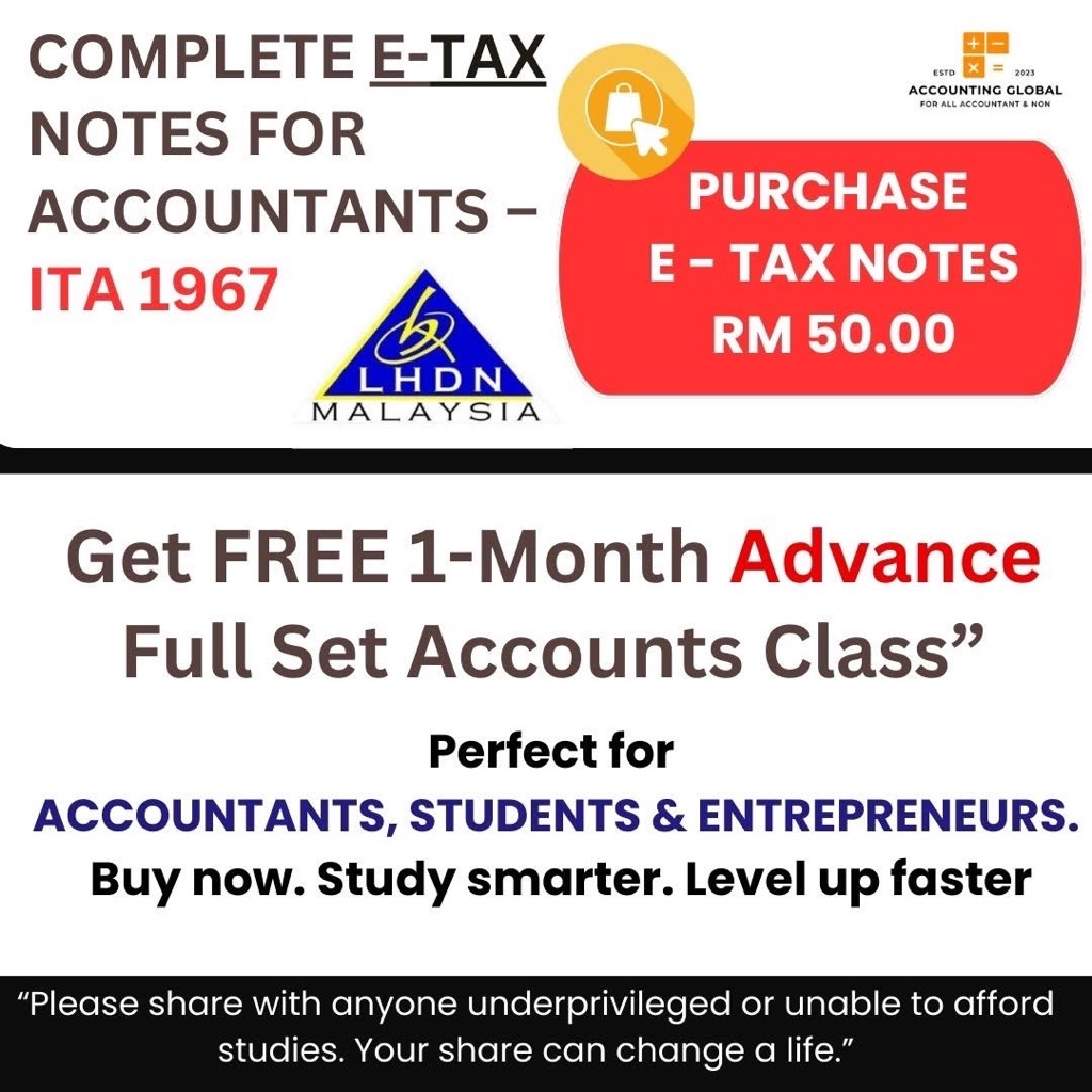 COMPLETE TAX NOTES FOR ACCOUNTANTS – ITA 1967 FREE FULL SET ACCOUNT ...