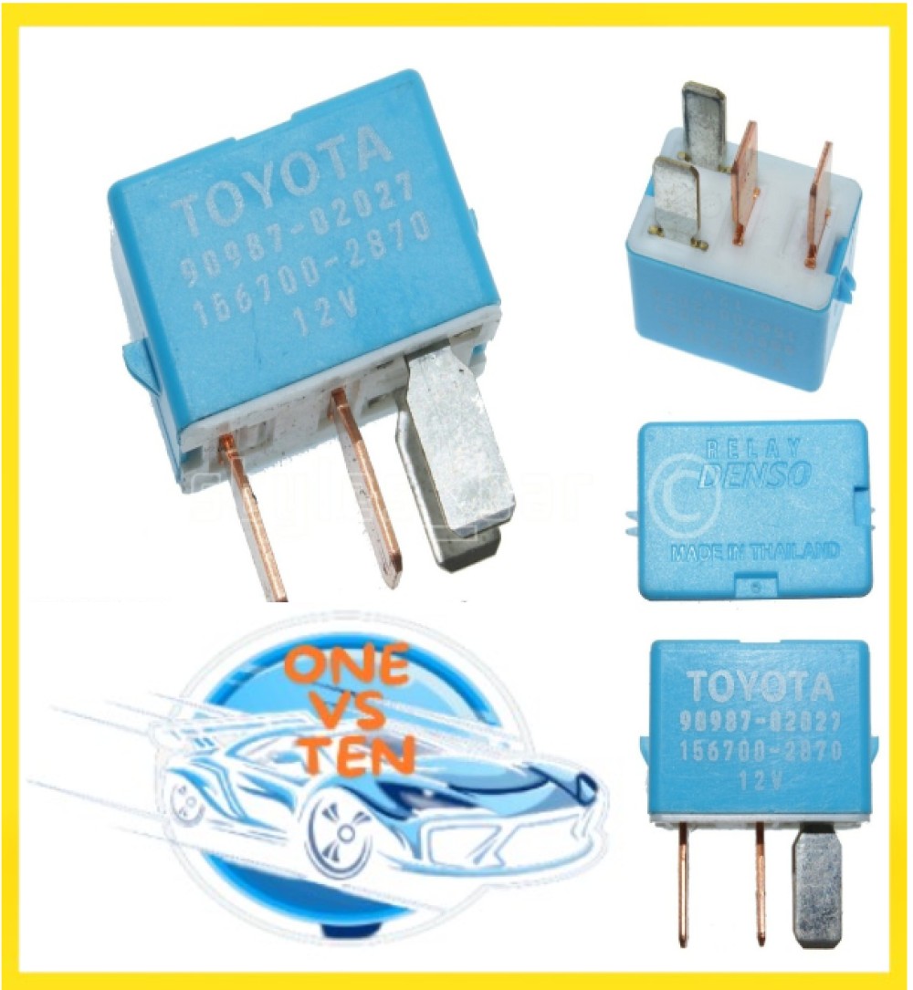 90987-02027 ORIGINAL 4PIN RELAY NIPPON DENSO FOR PERODUA MYVI, ALZA ...