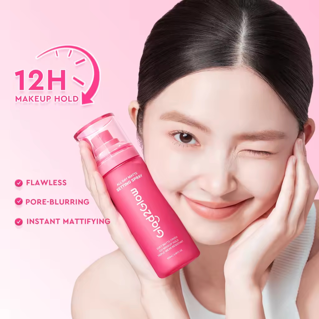 Glad2Glow All Day Matte Setting Spray Long-Lasting Oil Control Face ...