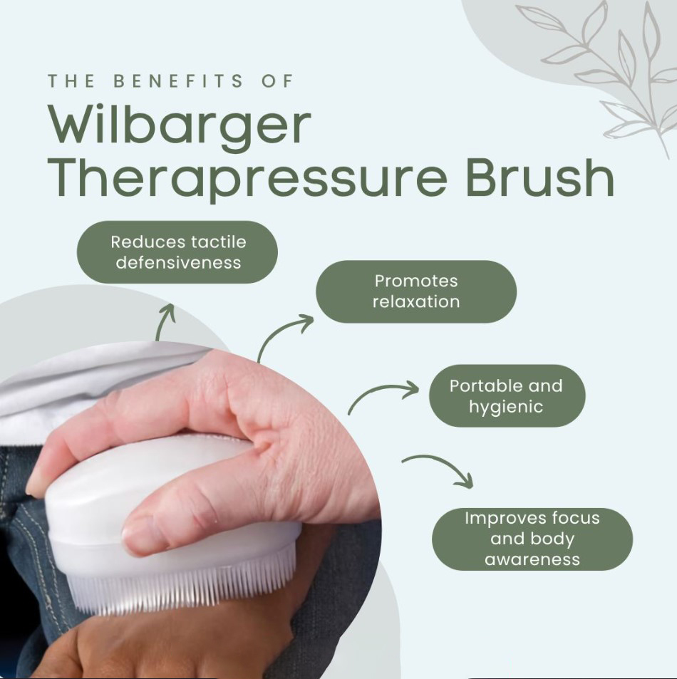 CHERRY Sensory Therapy Brush Therapressure Brush Wilbarger Protocol For ...