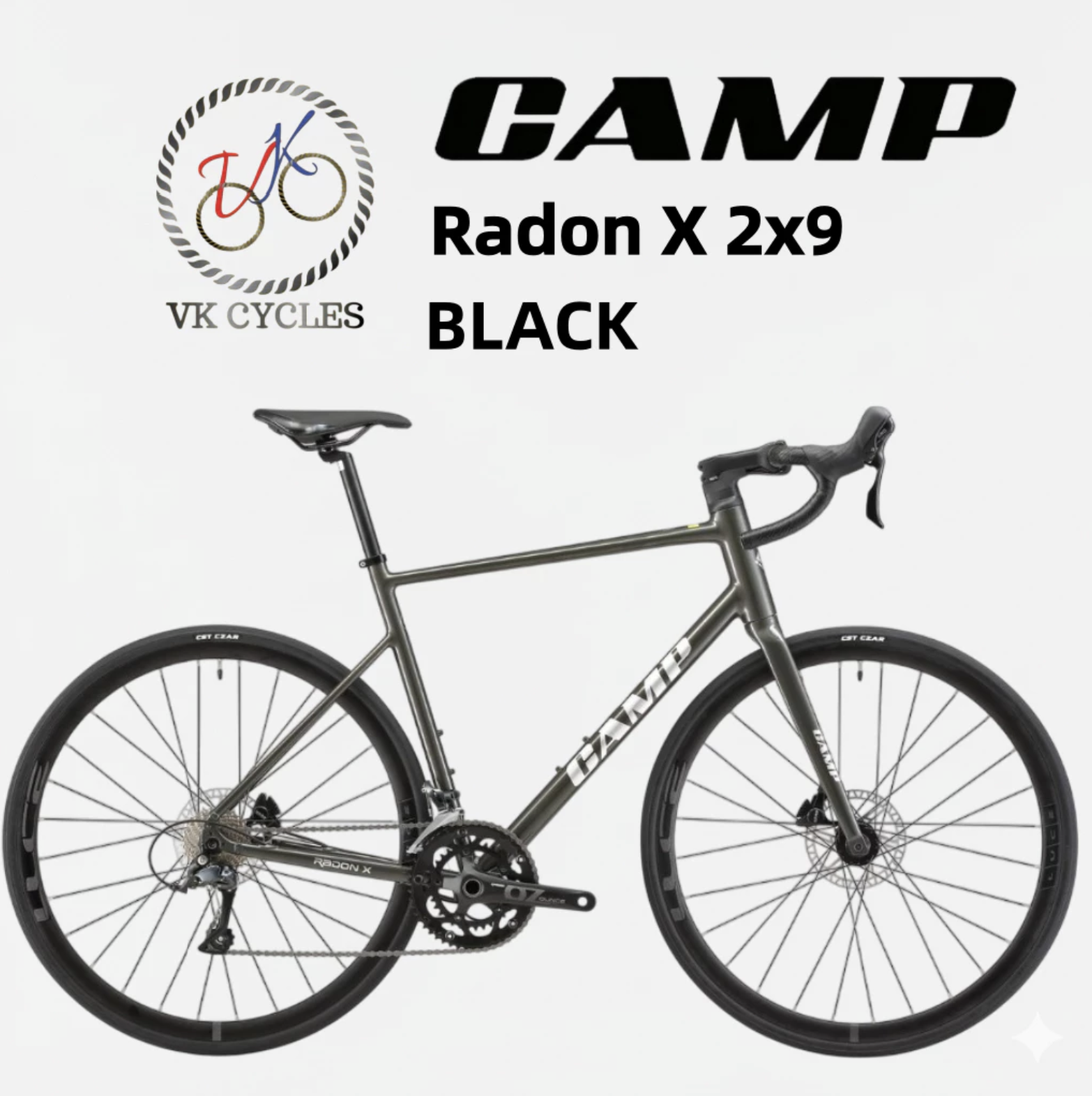 Camp Radon X Alloy Road Bike 2x9 / Shimano Sora / Hydraulic Brake / Hollow Crank 50-34 / Smooth ...