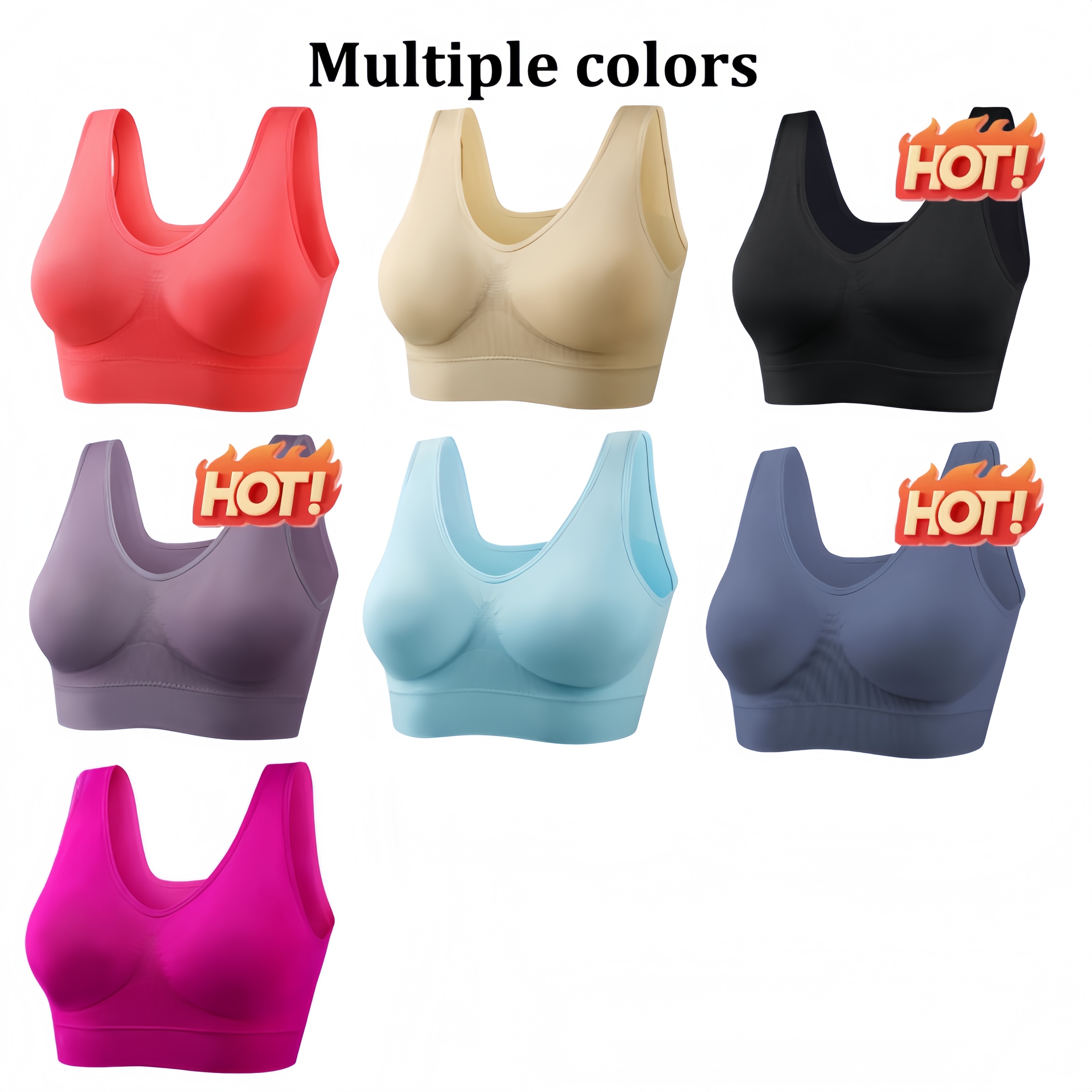 Sport Bra Seamless Sports Underwear Bra Sport Woman Plus Size Push Up ...