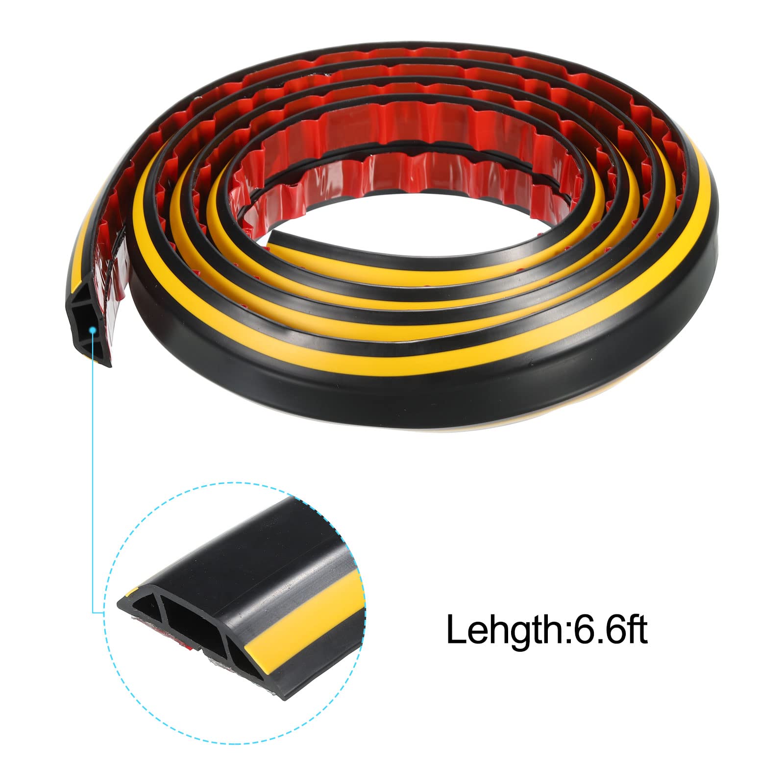 4cm*2m Floor Cord Cove Cable Concealer Manage Cable Cover Wire ...