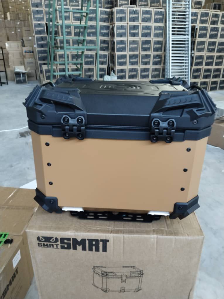 NEW Special Edition SMRT ALUMINIUM 45L TOP BOX UNIVERSAL MOTOR GREEN ...