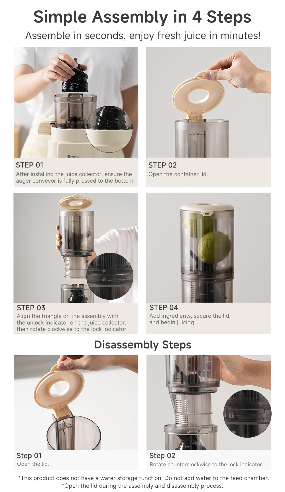 Simplus Cold Press Juicer Slow Juicer丨1.2L Large Capacity丨Upgrated ...