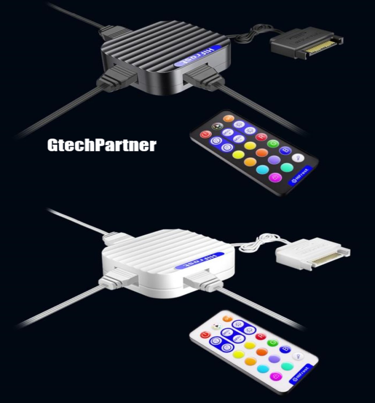 Coolmoon Hifrost HF-A3 Pro ARGB Controller FAN HUB Remote Control 5V ...