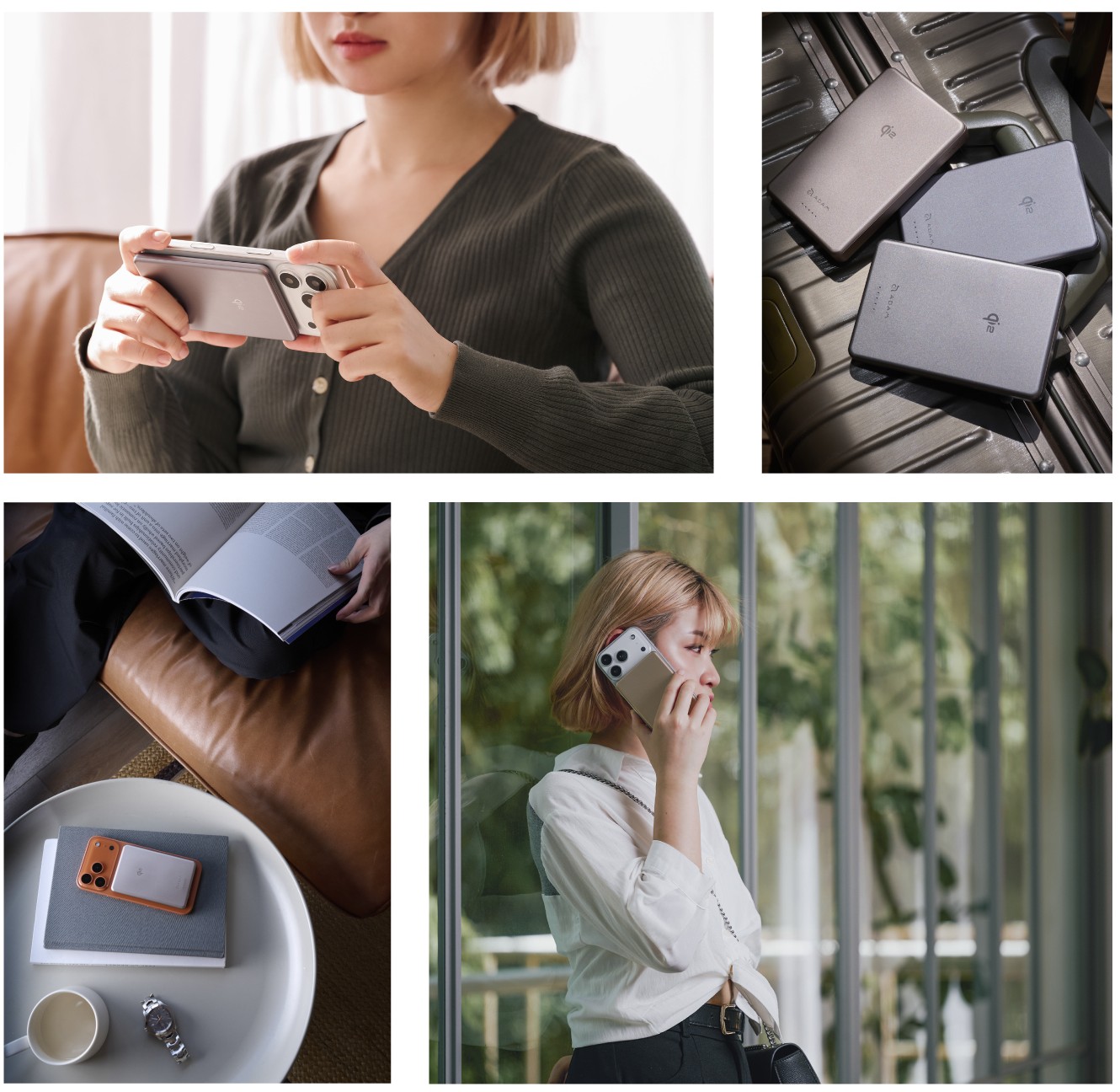 【CCC Certified】ADAM elements VIONTA Q10 Q5 Qi2 Ultra-Slim Power Bank ...