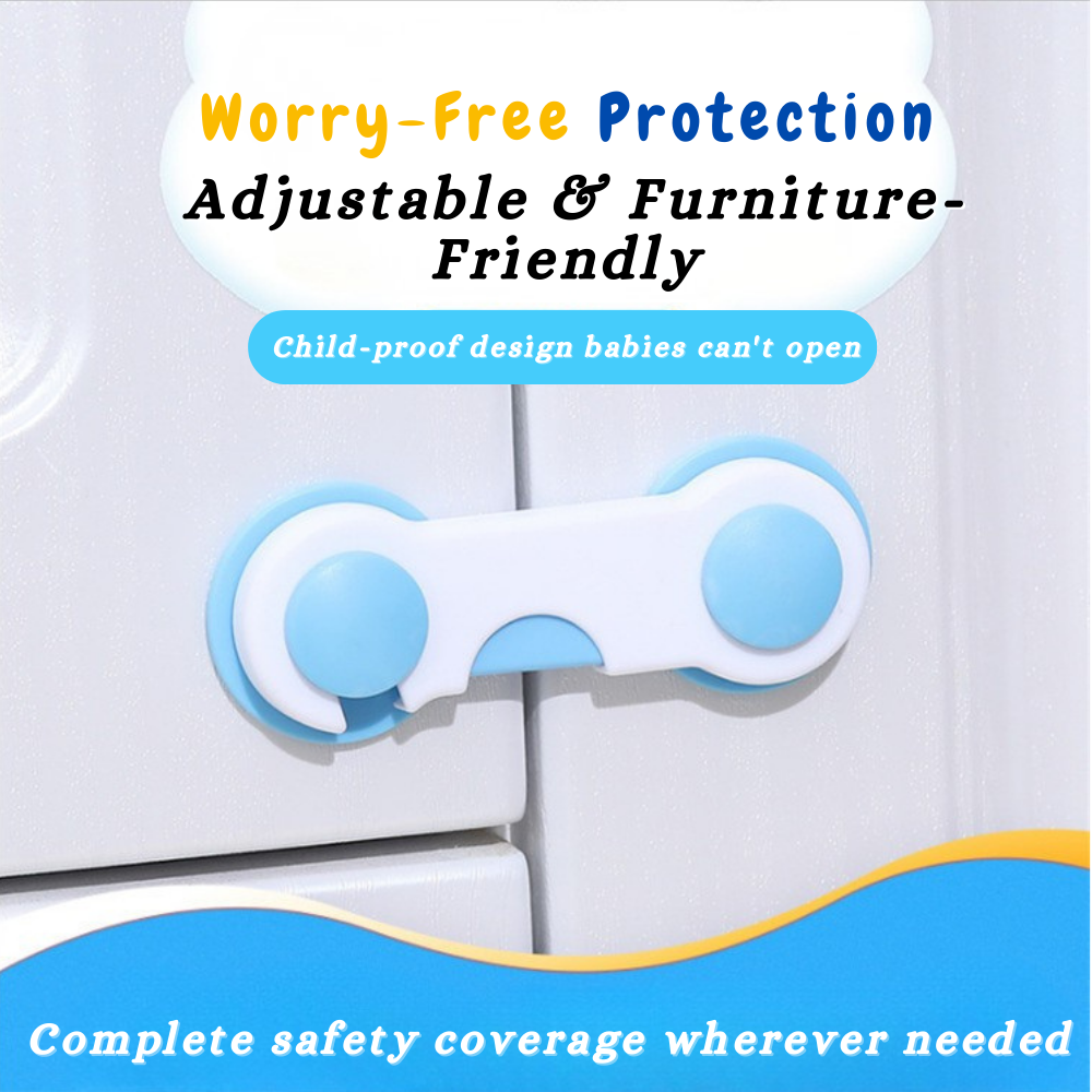 Baby Safety Lock Adhesive Anti Pinch Child Protection for Cabinet Door ...