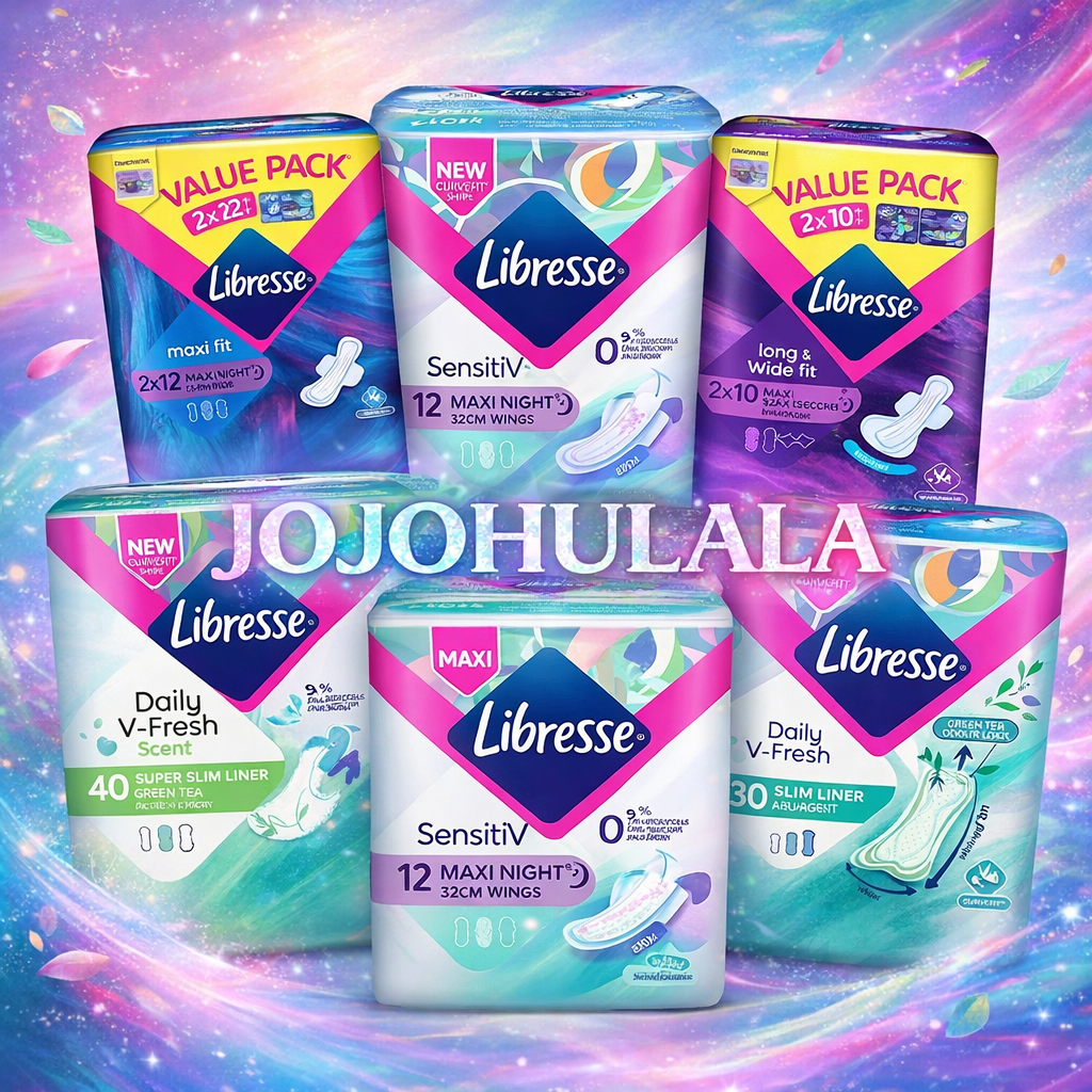 Libresse Maxi Night Pads 28cm / 32cm Extra Long, Overnight Sanitary ...