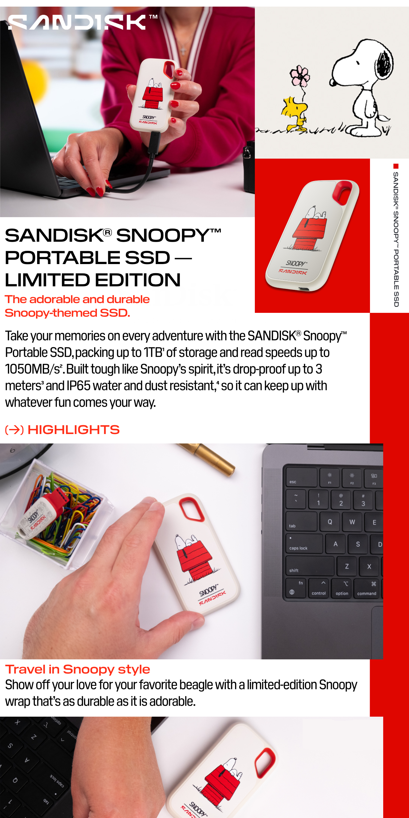 Sandisk® Snoopy™ Portable SSD – Limited Edition (1TB) | Shopee Malaysia