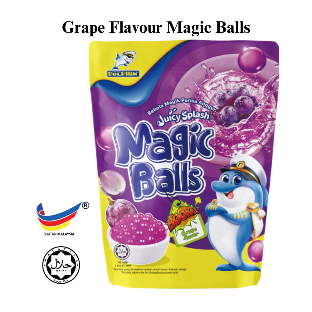 Captain Dophin Magic Ball 4 Flavour Halal ( Strawberry Grape Apple ...