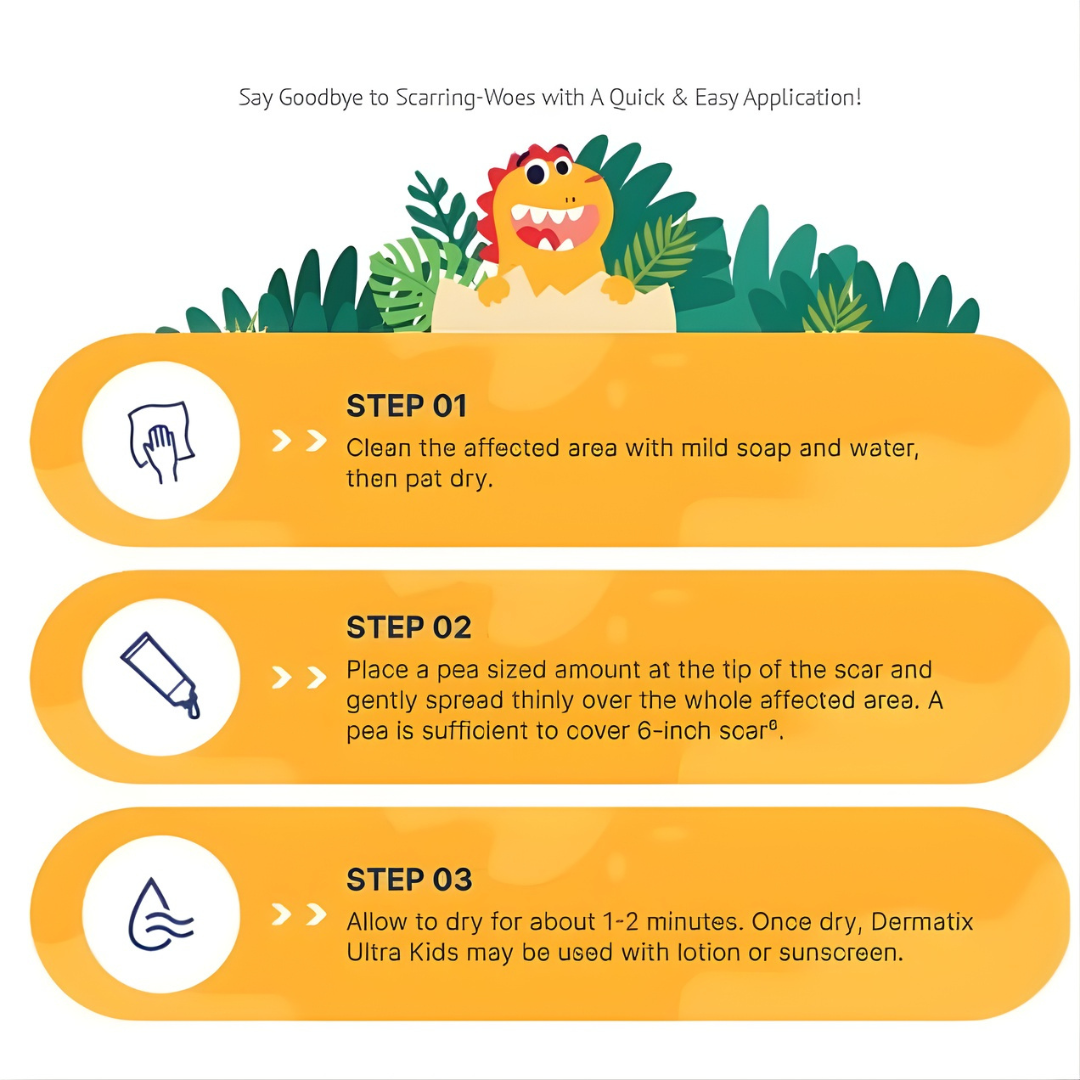 DERMATIX Ultra Gel Kids 9G (To Fade Keloid Scars and Dark Scars for ...